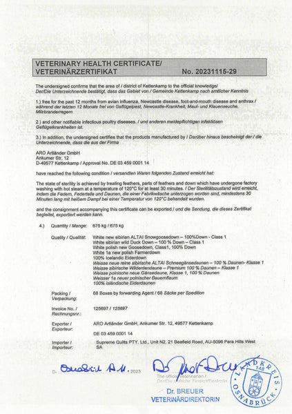 Ultra Light German Fine Batiste Baffle Boxed Super King Size Quilt 100 ...